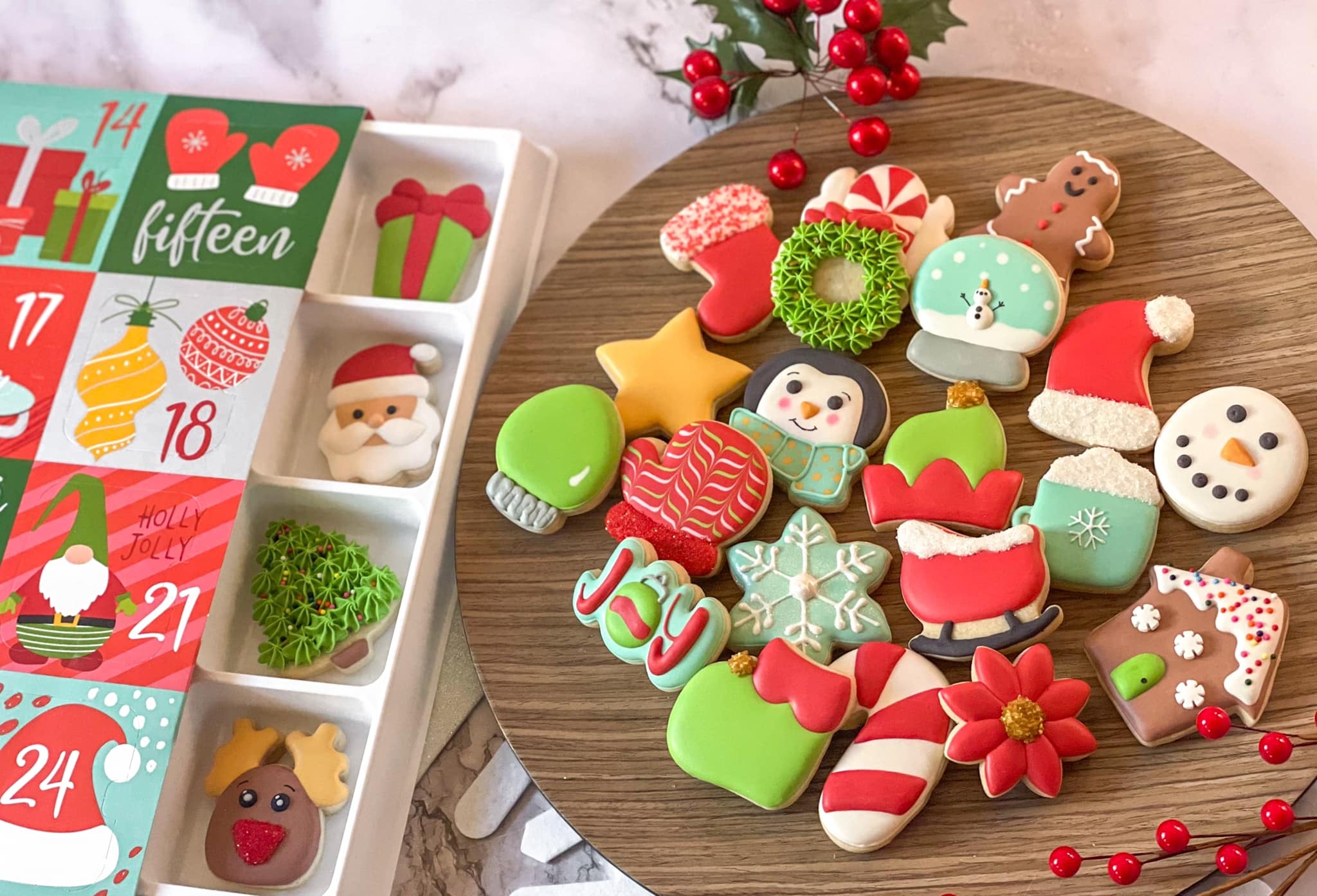 12 Cookie Advent Calendar | Spoonful of Sugar Sweets